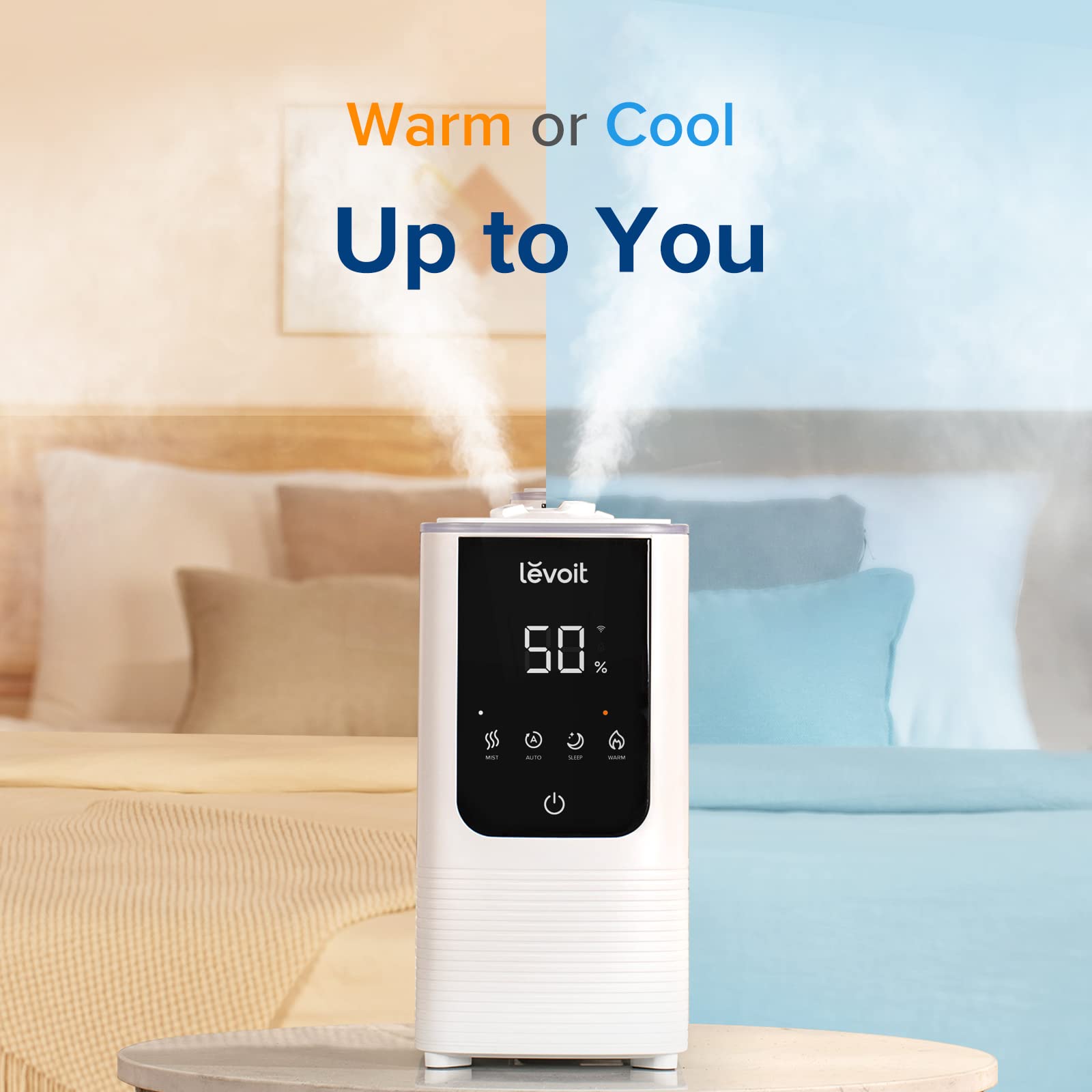 LEVOIT OasisMist Smart Cool and Warm Mist Humidifiers & Aroma Pads 16 Pack, Humidifier Replacement Filters & 10-Pack Top Fill Humidifier Replacement Filters