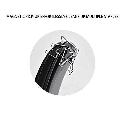 LONGKEY Professional Magnetic Staple Remover Puller Rubberized Staples Remover Staple Removal Tool for School Office and Home 3 PCS Black