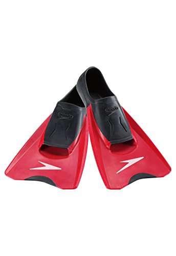 Speedo unisex adult Swim Training Switchblade Fin, Black/Red, XXL - Men s Shoe size 13-14 Women Shoe 14-15 US