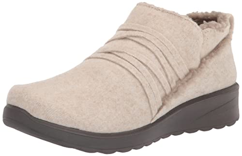 BZees Womens Glide Slip-On Ankle Boot Eggnog Flannel 5 M