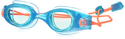 Speedo Unisex-child Swim Goggles Hydrospex Bungee Junior Ages 6-14 , Aqua Blue/Jade