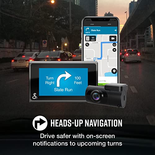 Cobra Smart Dash Cam + Rear Cam (SC 400D) β UHD 4K Resolution, Alexa Built-In, 3-Camera Capable, Live Police Alerts, Emergency Mayday, Drive Smarter App, 3" Touchscreen, Wi-Fi & GPS, 32GB SD Card Incl
