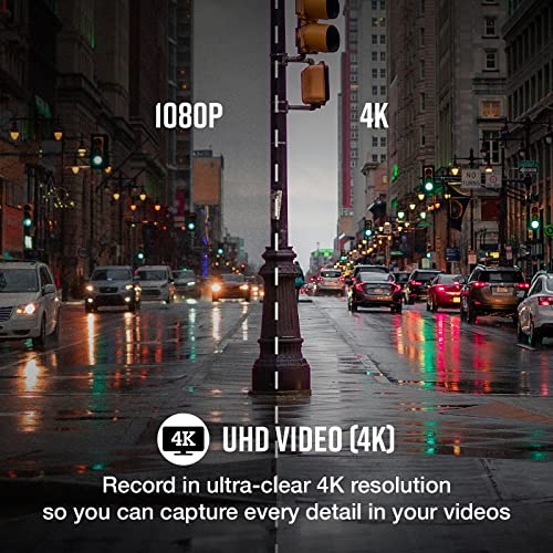 Cobra Smart Dash Cam + Rear Cam (SC 400D) β UHD 4K Resolution, Alexa Built-In, 3-Camera Capable, Live Police Alerts, Emergency Mayday, Drive Smarter App, 3" Touchscreen, Wi-Fi & GPS, 32GB SD Card Incl