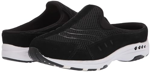 Easy Spirit womens Traveltime Mule, Traveltime Black Suede 960, 11 W