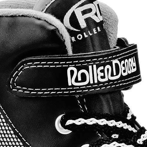 Roller Derby Youth Boys Firestar Roller Skate, Size 3, Black/Gray