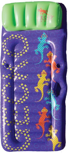 Poolmaster Gecko Hawaii Inflatable Swimming Pool Float Mattress Lounge with Cup Holder