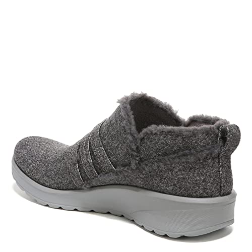 BZees Womens Glide Slip-On Ankle Boot Grey 5 M