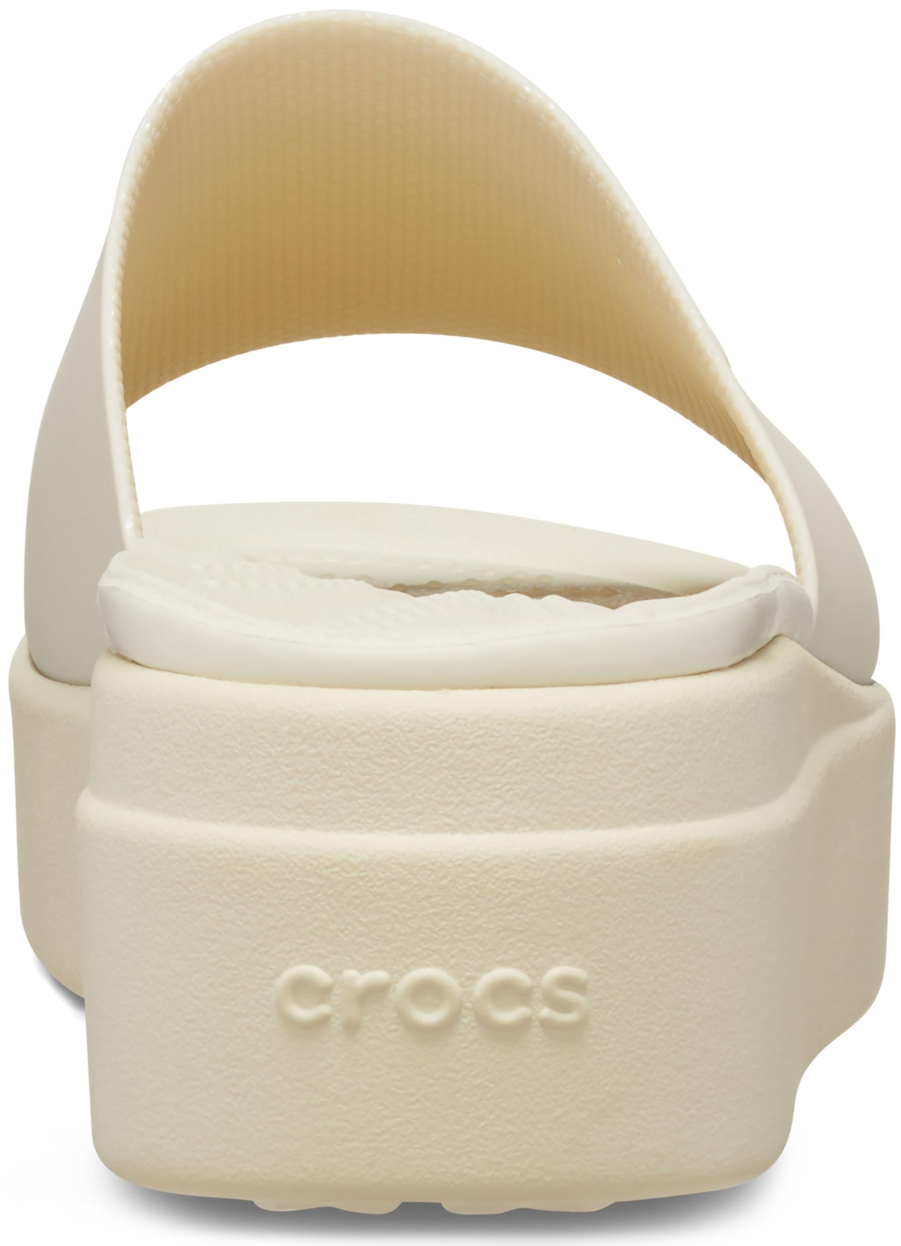 Crocs Women's Brooklyn Platform Slides Sandal, Bone, Numeric_10