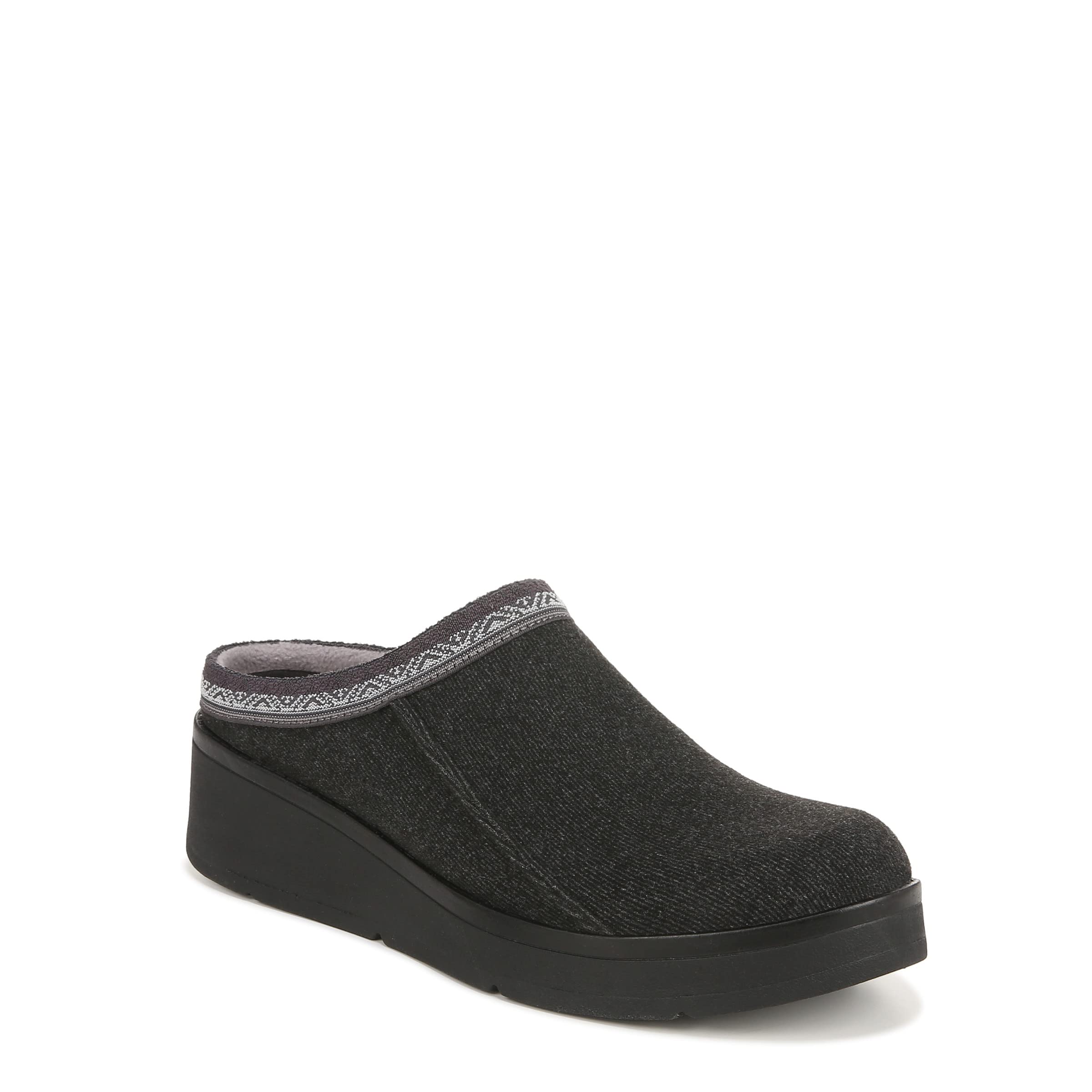 BZees Women's Flagstaff Slip On Washable Comfort Clog Black 10 W
