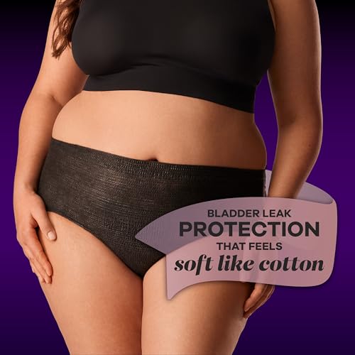 Always Discreet Boutique Adult Incontinence and Postpartum Underwear for Women, Maximum Protection, XL, Rosy, 16 Count (Packaging May Vary)
