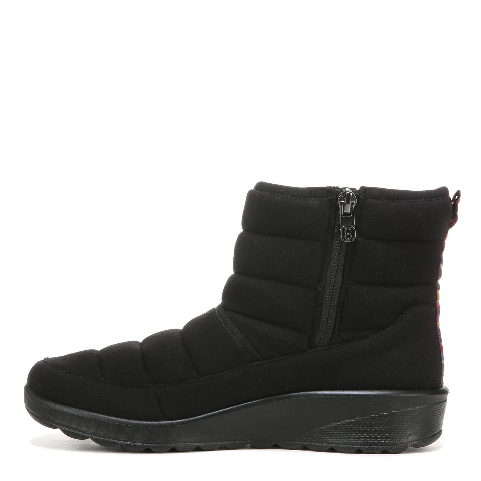 BZees Women's Glacier Ankle Boot, Black, 10