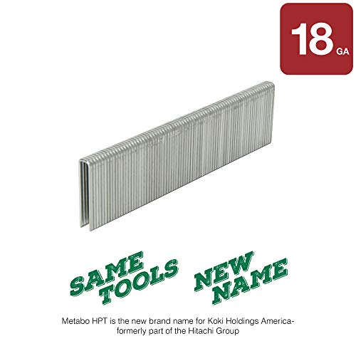 Metabo HPT 1-1/4 Inch 18 Gauge Narrow Crown Finish Staples | 1,000 Count | 21105SHPT