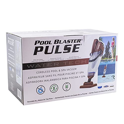 POOL BLASTER Water Tech Pulse Cordless Rechargeable Pool Vacuum with X-Large Debris Chamber and Hose-Free Design