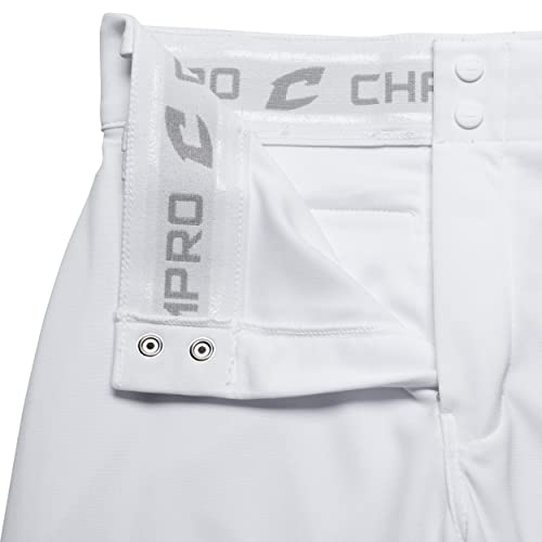 CHAMPRO Boys' Triple Crown Classic Youth Baseball Pants, White, Medium