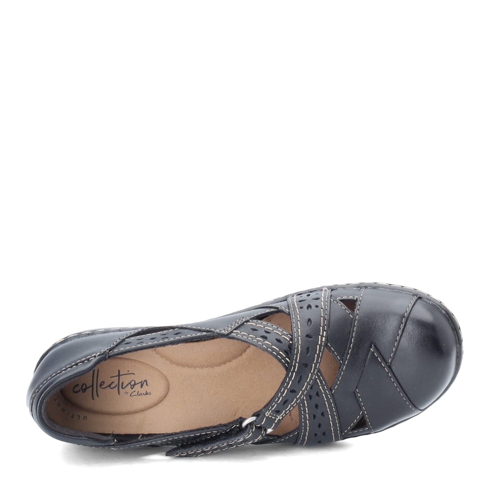 Clarks Women's Ashland Spin Q Slip-On Loafer, Black, 5