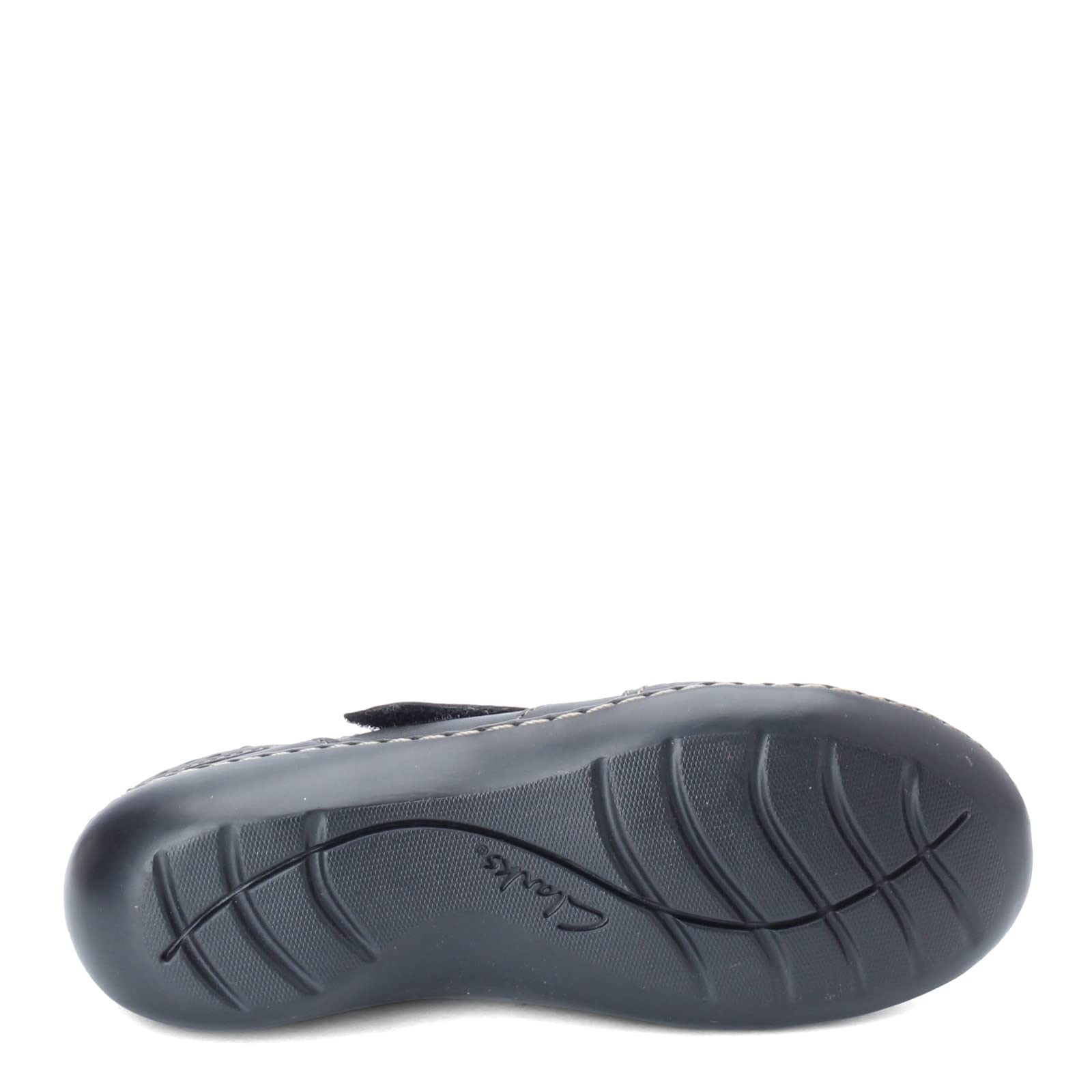 Clarks Women's Ashland Spin Q Slip-On Loafer, Black, 5