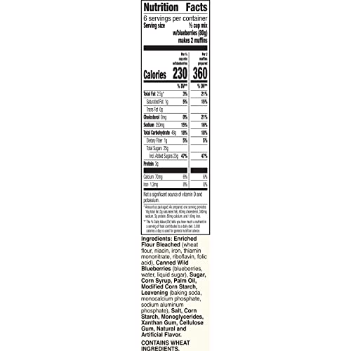 Betty Crocker Wild Blueberry Muffin and Quick Bread Mix, 16.9 oz
