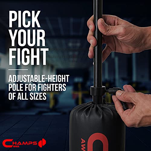 Cobra Reflex Bag – Advanced Reflex Punching Bag with Ultra-Fast Bounceback to Increase Speed, Reflexes, and Stamina – Adjustable-Height Boxing Bag with Stand and Secure Suction Cups