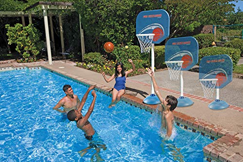Poolmaster 72794 Pro Rebounder Adjustable Poolside Basketball Game , Blue