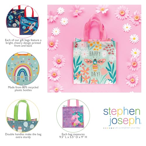 Stephen Joseph unisex child Gifts Medium Recycled Gift Bag, SHARK, Medium US