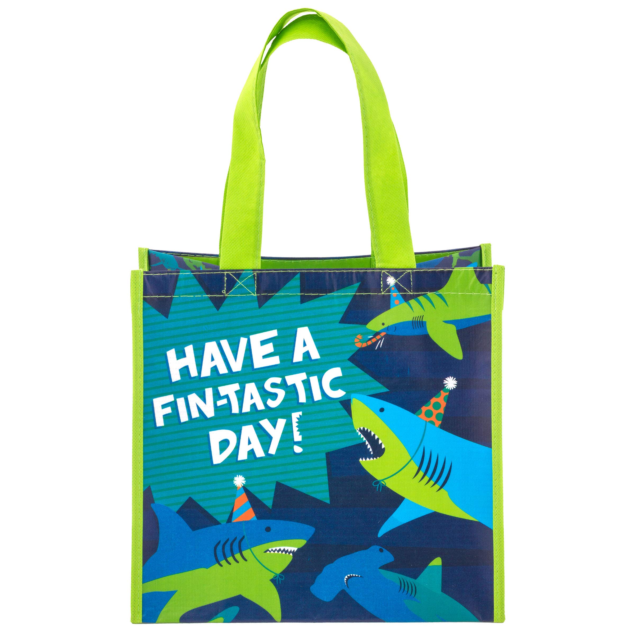 Stephen Joseph unisex child Gifts Medium Recycled Gift Bag, SHARK, Medium US