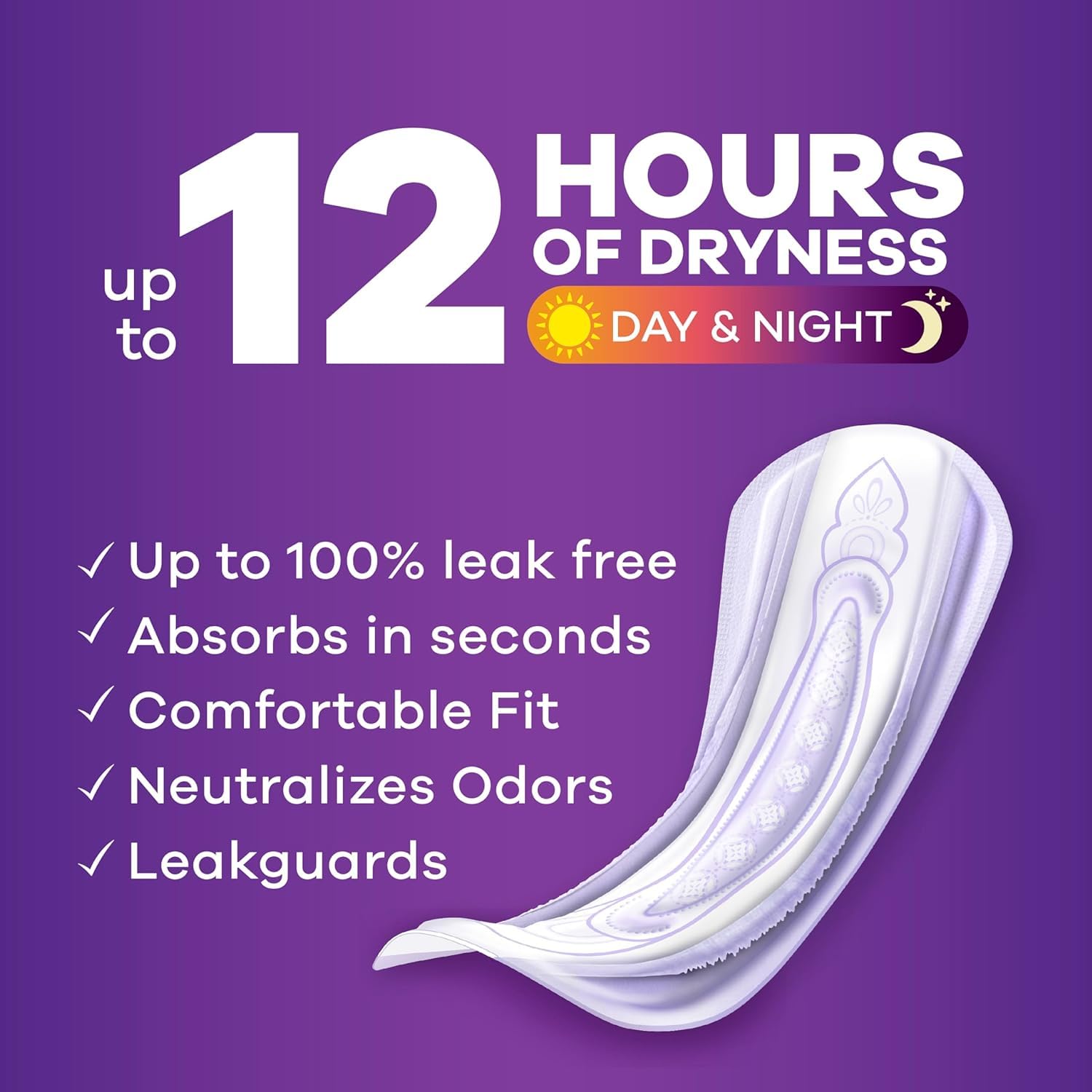 Always Discreet, Incontinence Light Pads, 3 Drops, 30 Pads each (Value Pack of 4)