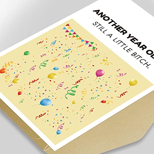 Cheeky Brother Birthday Card, Sister Birthday Card, Birthday Card for Sibling, Still A Little Bitch