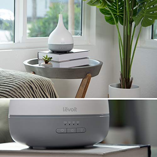 LEVOIT Essential Oil Diffuser, Aromatherapy Diffuse, Cool Mist Humidifier,300ml Aroma Diffuser with 7 Color Lights & Timer, Auto Shut-off, for Home Bedroom