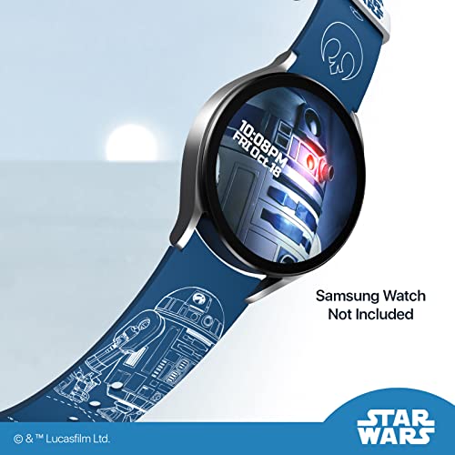 Star Wars - R2-D2 Droid Blueprints Smartwatch Band β Officially Licensed, Compatible with Samsung Watch (watch not included) - 20mm