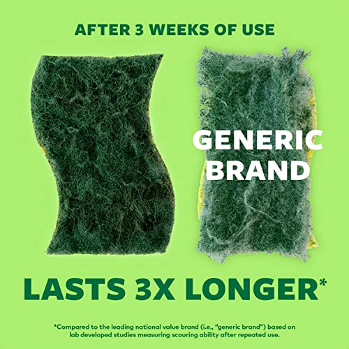 Scotch-Brite Heavy Duty Scrub Sponges, for Washing Dishes and Kitchen Use, 36 Scrub Sponges