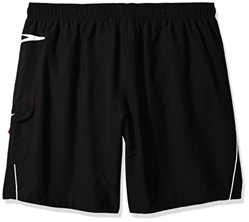 Speedo mens Swim Trunk Knee Length Marina ii volley 20 , Black/White, X-Large US