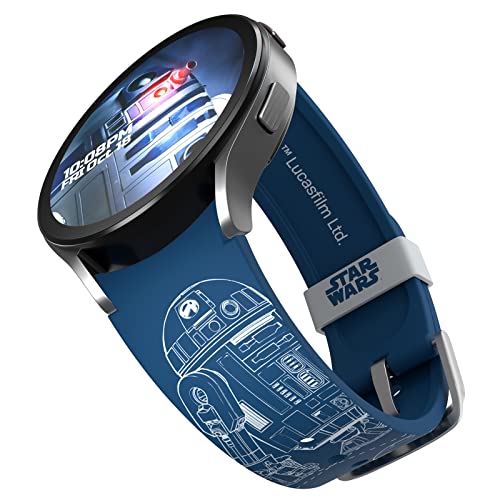 Star Wars - R2-D2 Droid Blueprints Smartwatch Band – Officially Licensed, Compatible with Samsung Watch (watch not included) - 20mm