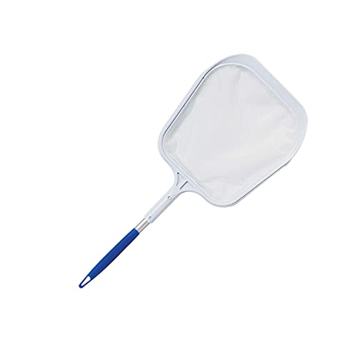 Poolmaster 21156 Small Pool, Spa, Hot Tub and Pond Leaf Skimmer with 2-Piece Adjustable Pole, White