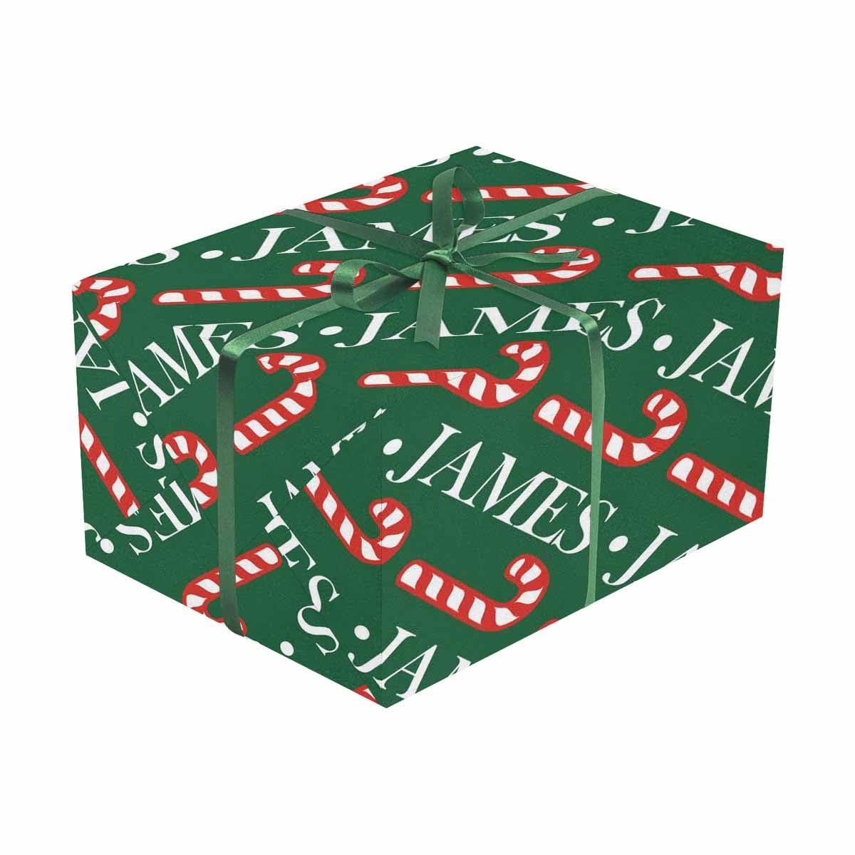 Artsadd Personalized Christmas Wrapping Paper Rolls for Boys&Girls Kids Adults, Custom Gift Wrapping Paper Roll 58 x 23 Inches
