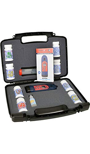 ITS 486201-KM Pool Exact EZ Photometer Master Pool Test Kit | 10 Parameters - F/C/T Chlorine, pH, Alkalinity, Calcium, Cyanuric, Copper, Salt, & Phosphate | 25 Tests All Parameters | NSF Certified