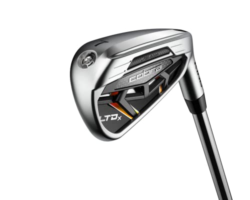 Cobra Golf 2022 LTDX Combo Iron Set Satin Chrome-Gold Fusion (Men's, Right Hand, KBS PGI 75, Reg Flex, 5-GW)