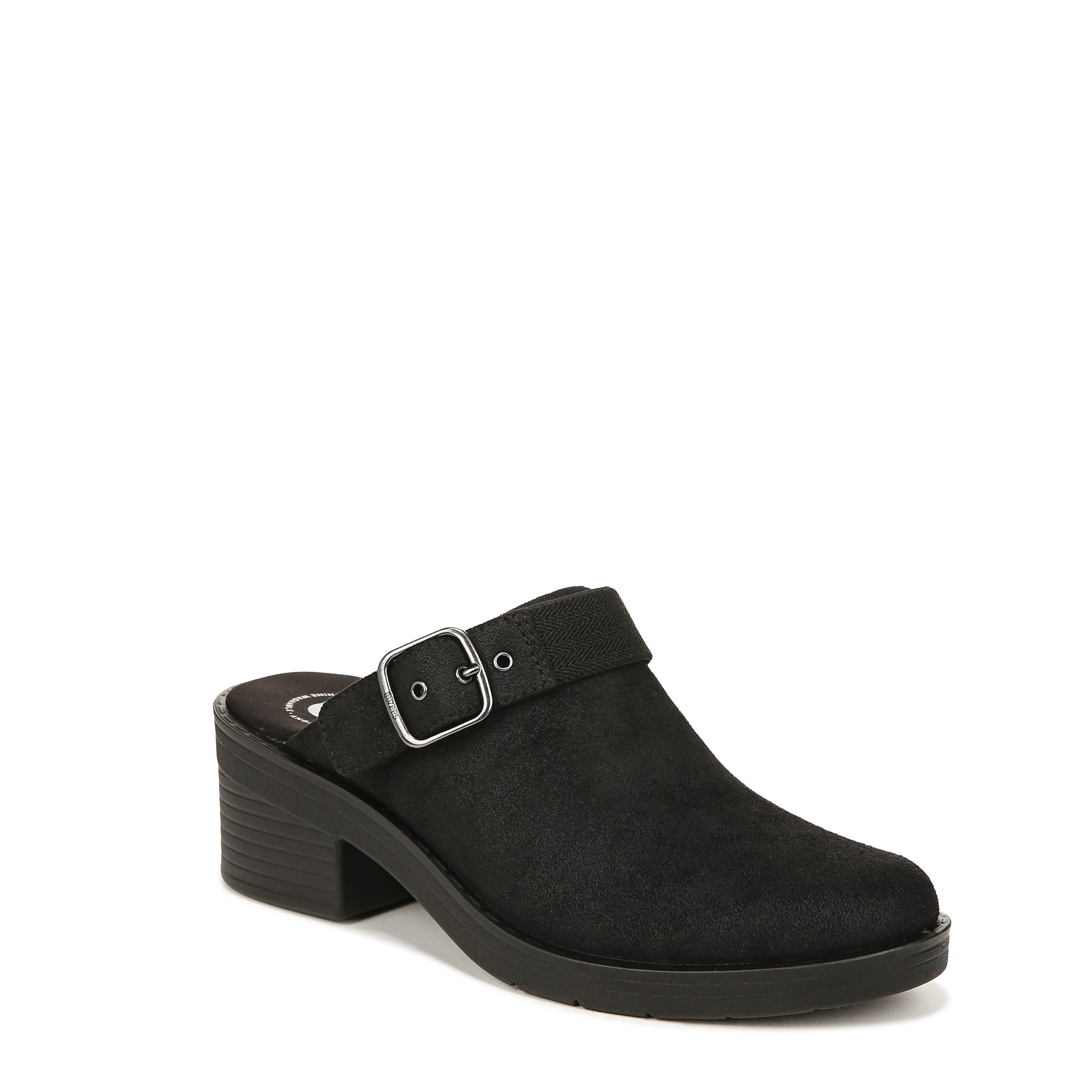 BZees Women's Open Book Slip On Washable Comfort Clog Black 9 W