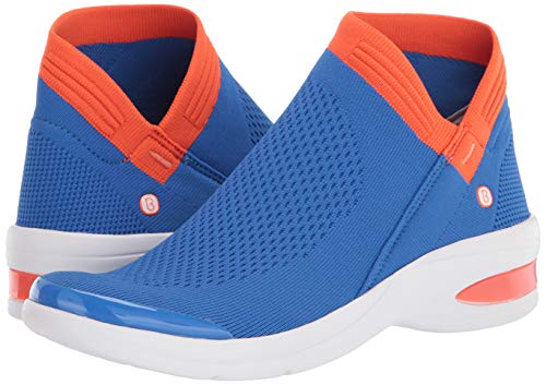 BZees Womens Romance Orange Blue Booties 7 M
