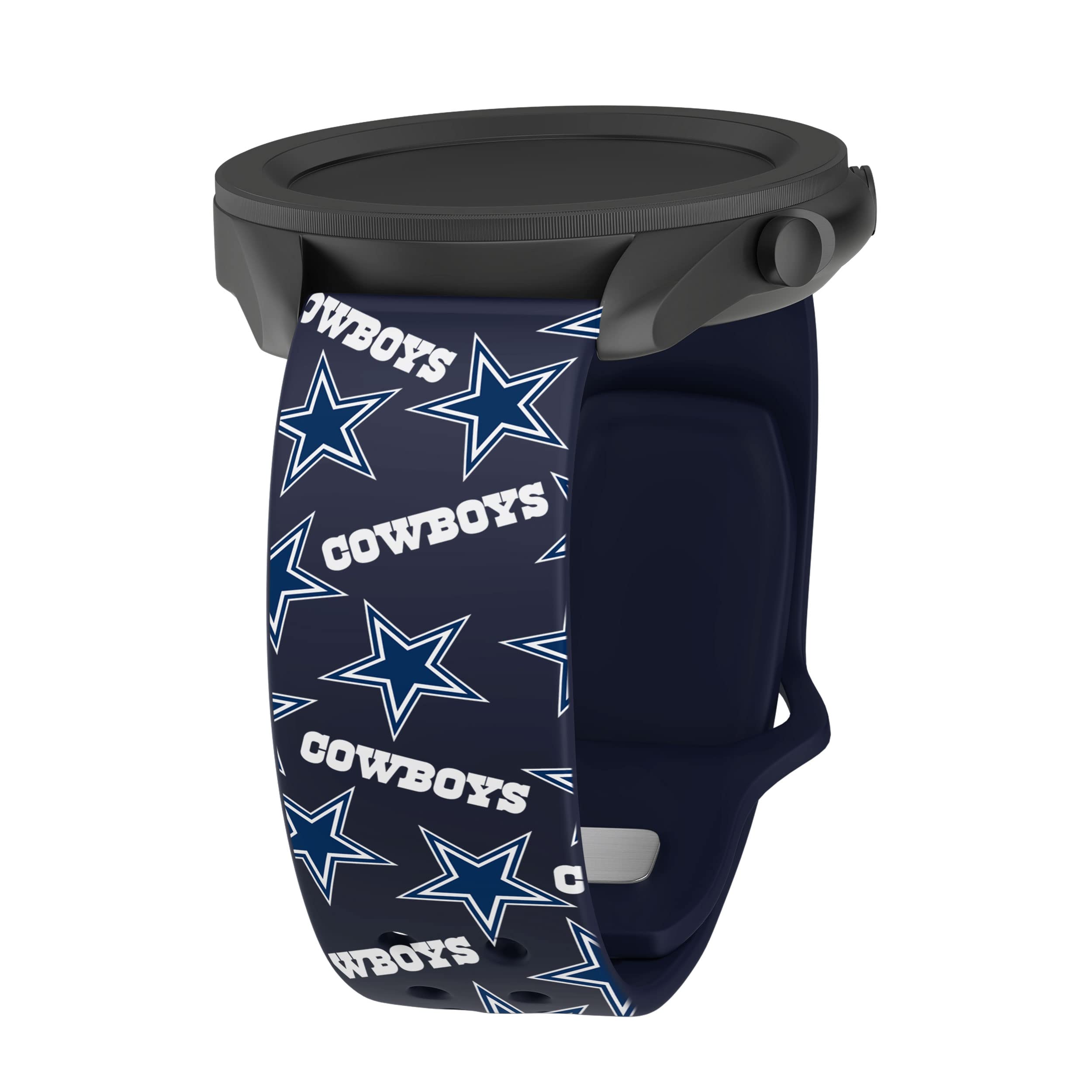 Game Time Dallas Cowboys Quick Change HD Watch Band Compatible with Samsung and More (Random 22mm Long)