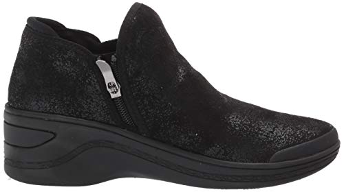 BZees Women's Domino Ankle Boot, Black Fabric, 8