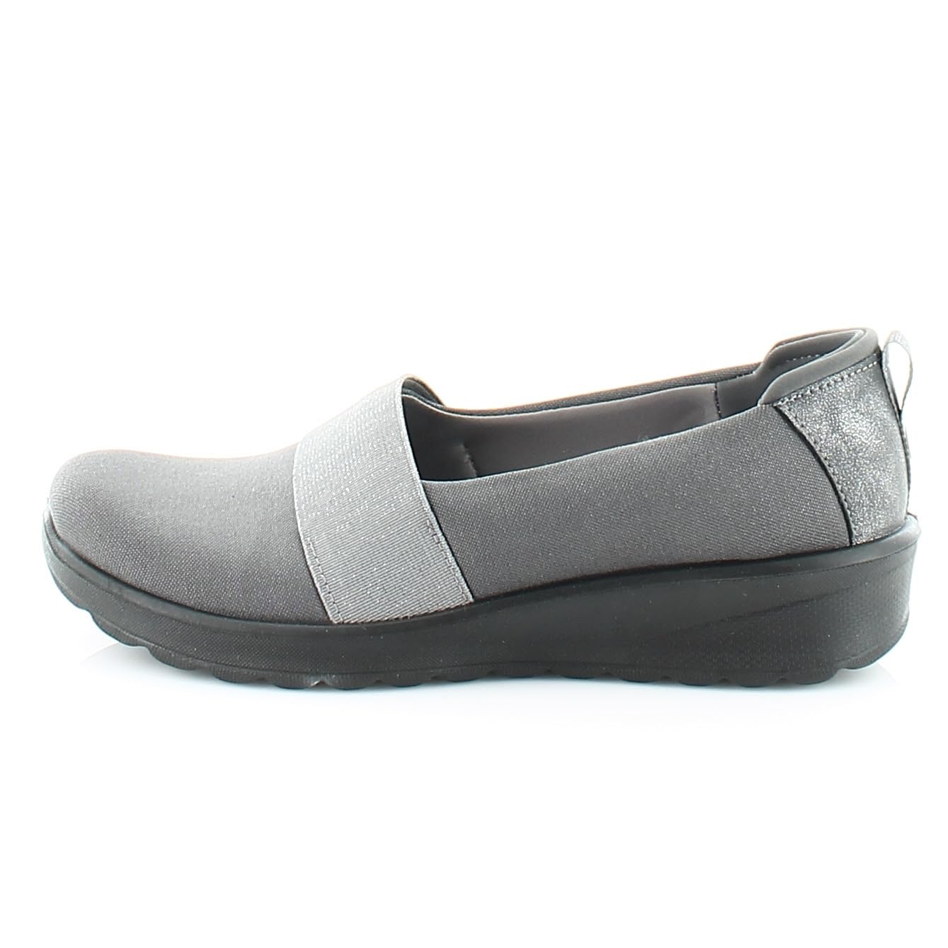 BZees Womens Gracie Slip On Granite Grey 8 M