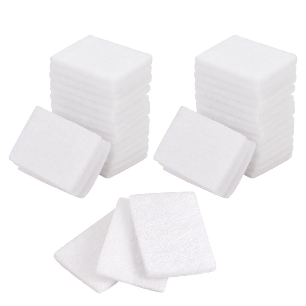 PH PandaHall Unscented Aroma Pads, 50 Pack 1.1x0.8 Aroma Oil Refill Pads Microfibre Perfume Diffuser Pad for Home Electronic Equipment Locket Scent Ball Plug-in Diffuser