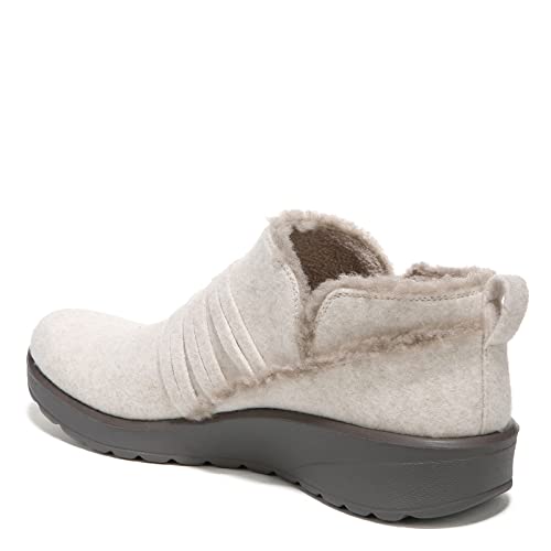 BZees Women's Glide Slip-On Ankle Boot Sneaker, Eggnog Flannel, 9.5