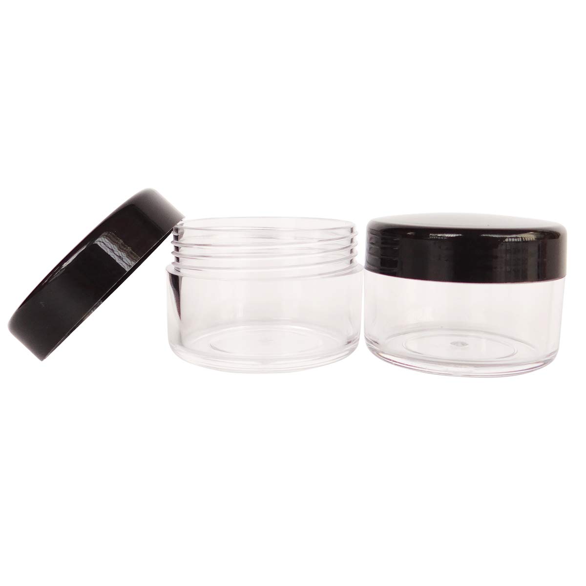 Wopanxye 20pack 15ml Makeup Sample Jars, BPA Free, Small Empty Cosmetic Container, Plastic Round Pot Screw-up Cap Lid, Travel 15g Jar for Lip Gloss Scrubs Salves Ointments Facial Creams Bath Lotions