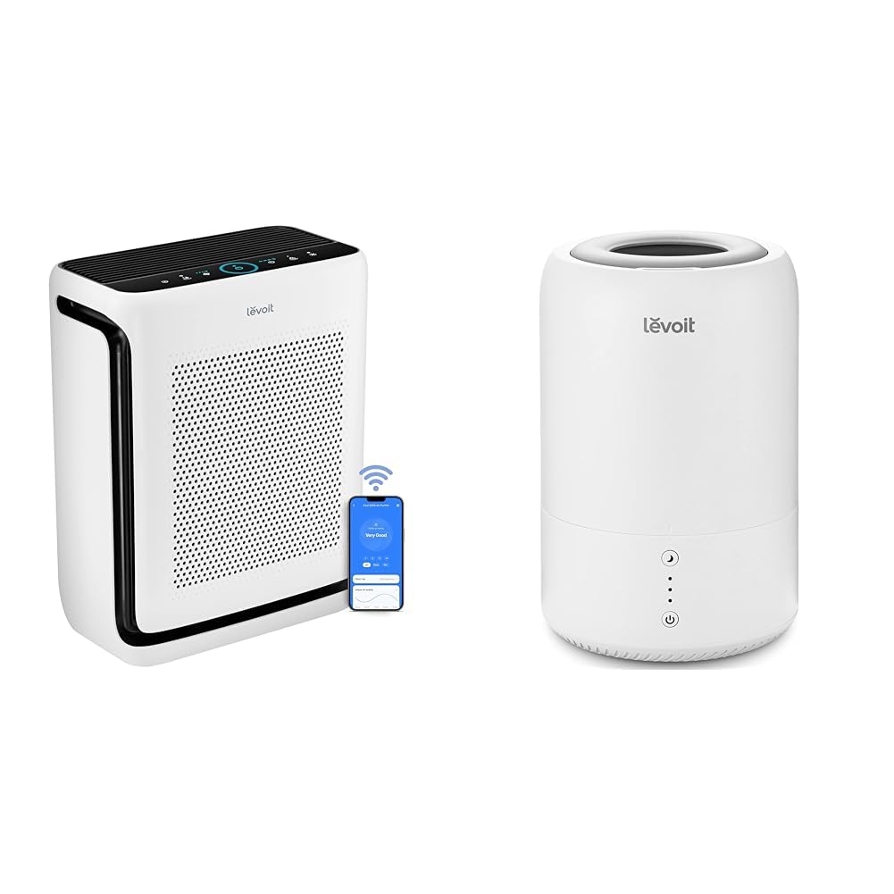 LEVOIT Air Purifiers for Home Large Room Up to 1900 Ft² in 1 Hr with Washable Filters & Humidifiers for Baby Bedroom Top Fill Cool Mist for Kids Nursery, Plants with Essential Oil
