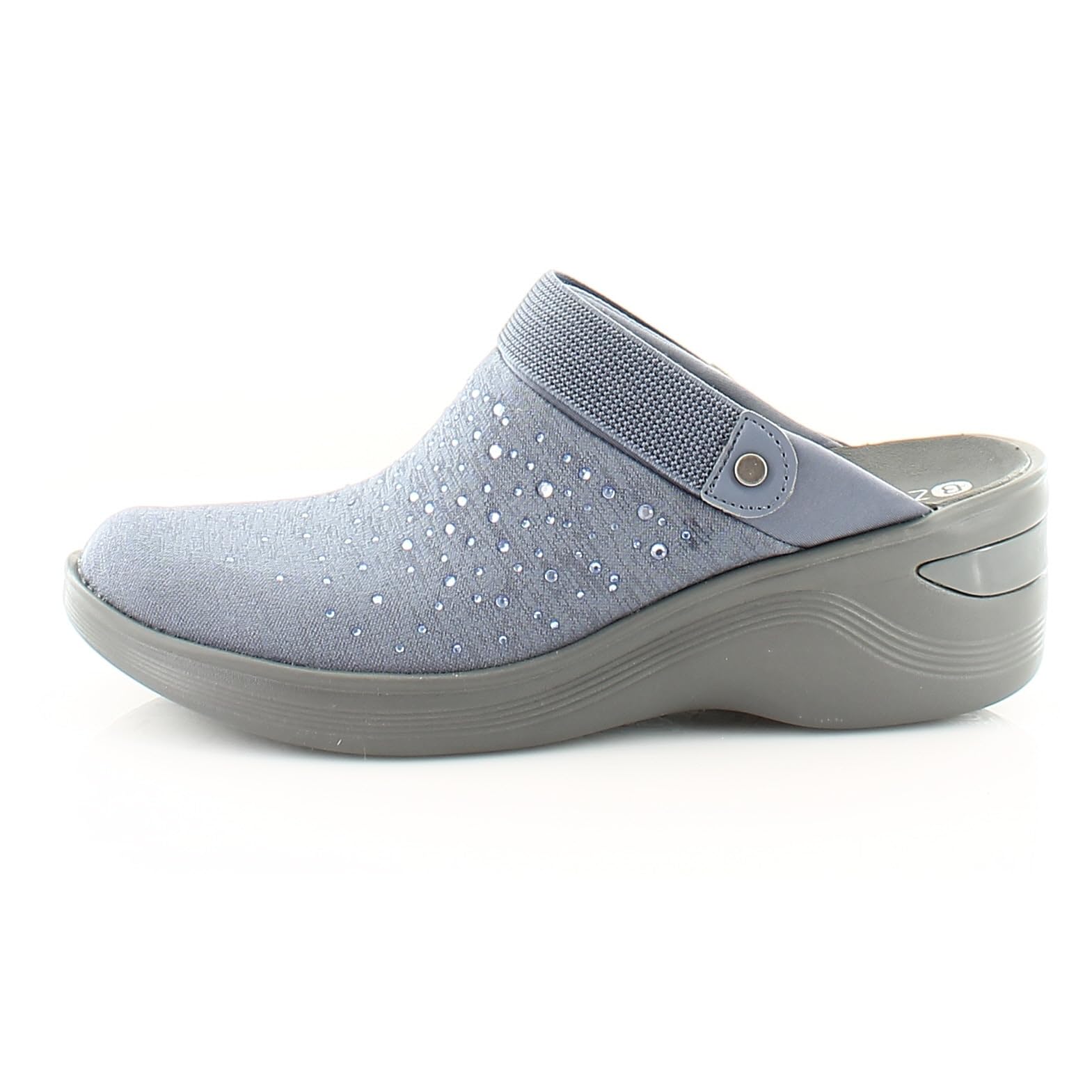 BZees Women's Dashingbrigh Folkstone Blue Rhinestone Fabric
