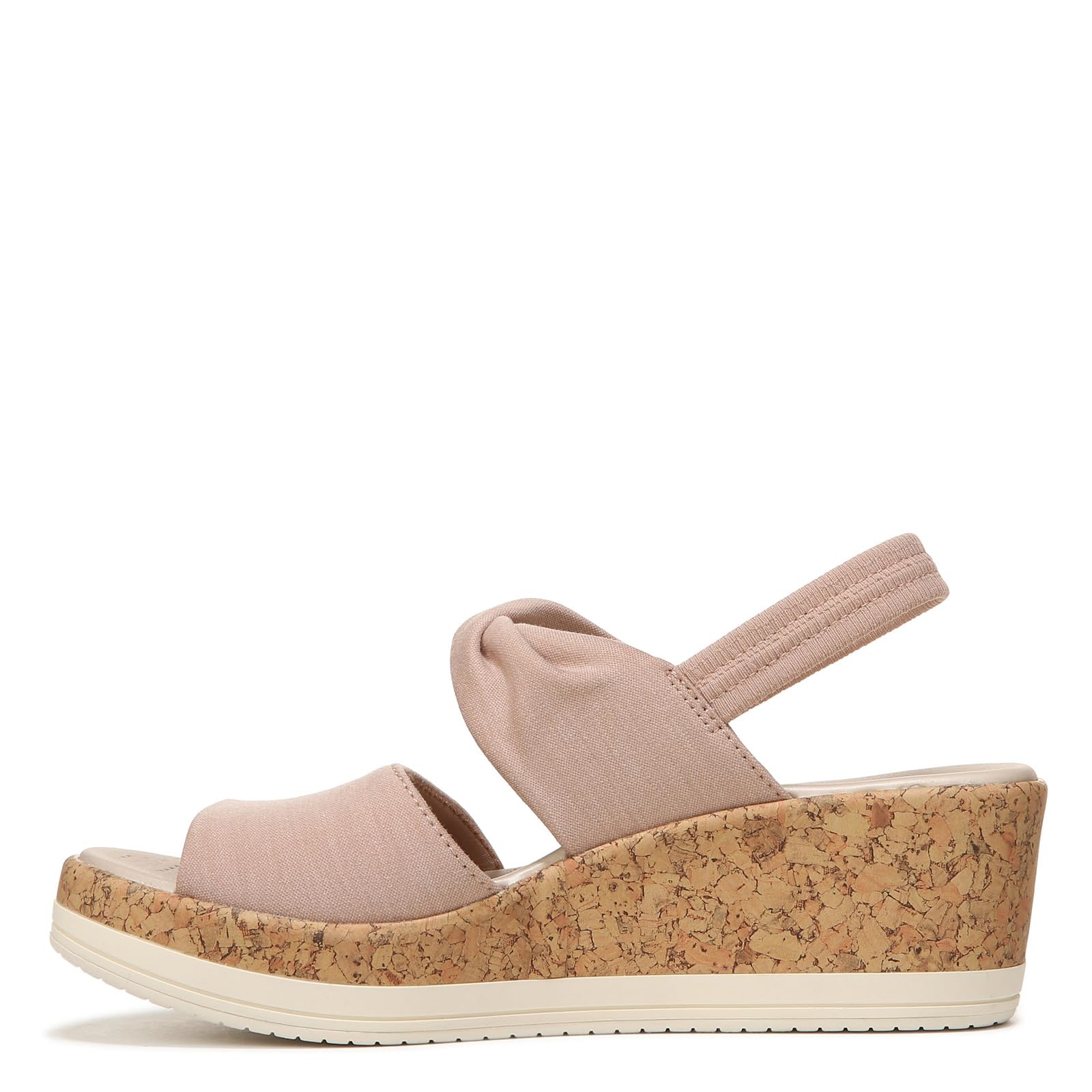 BZees Womens Remix Slingback Wedge Sandal, Brown Linen, 8.5 US
