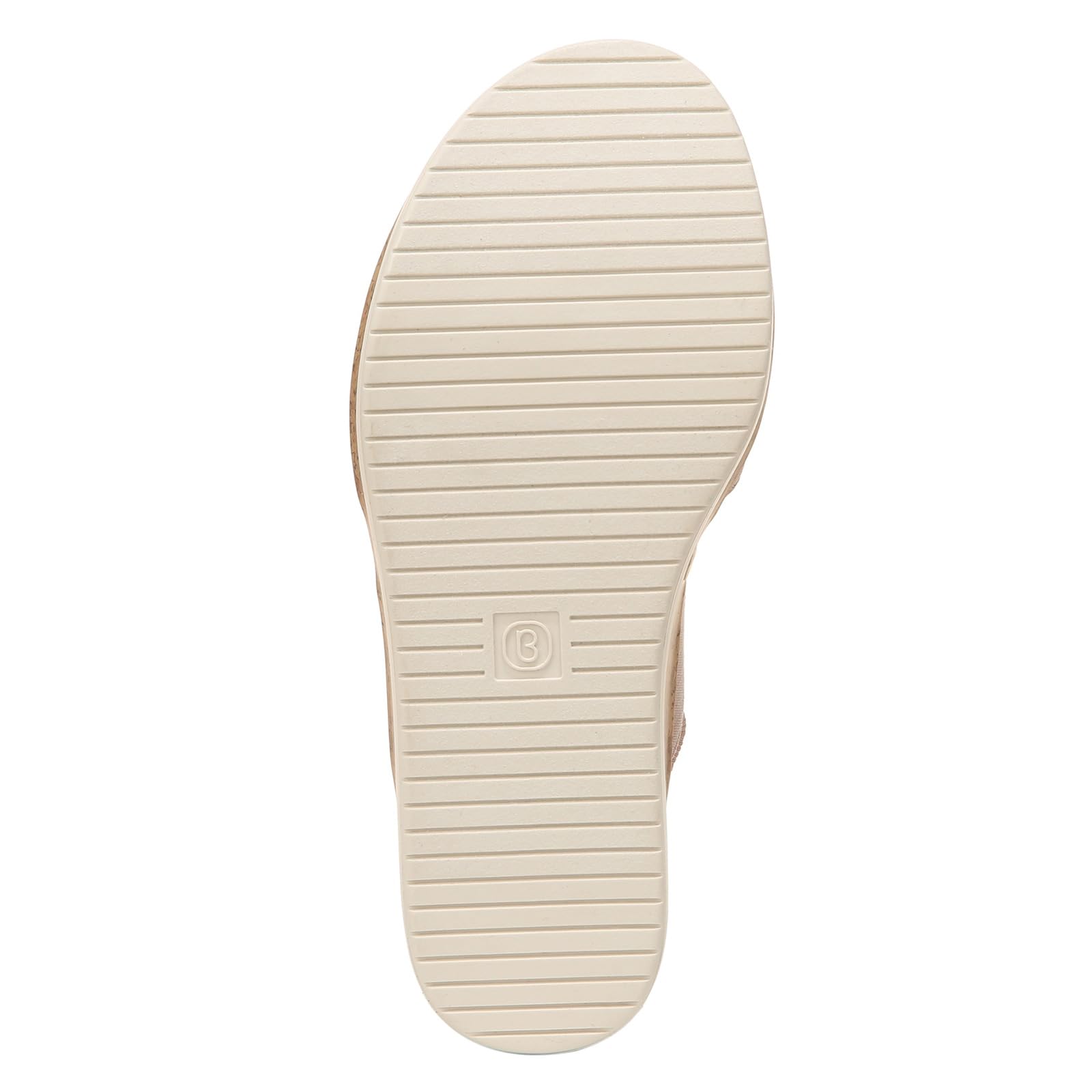 BZees Womens Remix Slingback Wedge Sandal, Brown Linen, 8.5 US