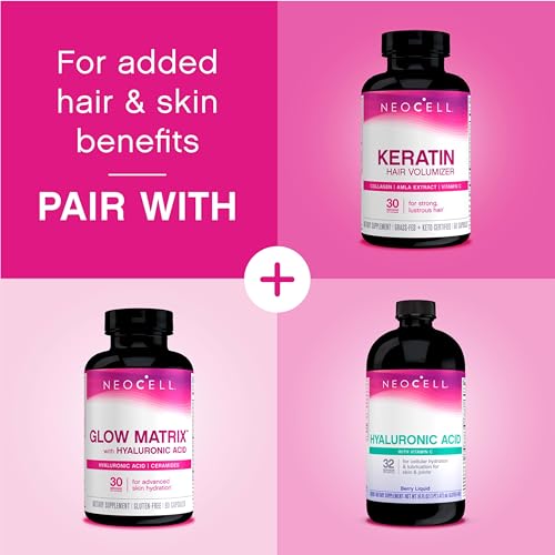 NeoCell Hair, Skin and Nails Beauty Builder With Collagen, Biotin and Vitamin C, Includes Antioxidants, Gummy, Lemon, 60 Count, 1 Bottle