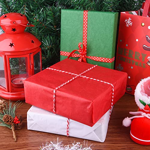 TUPARKA 60 Sheets Tissue Paper 19.7x15inch Christmas Tissue Paper Wrapping Paper Gift Paper for DIY and Craft, Gift Bags Decorations in Christmas Party